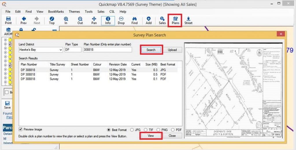 Survey Plan Search and Upload | Quickmap